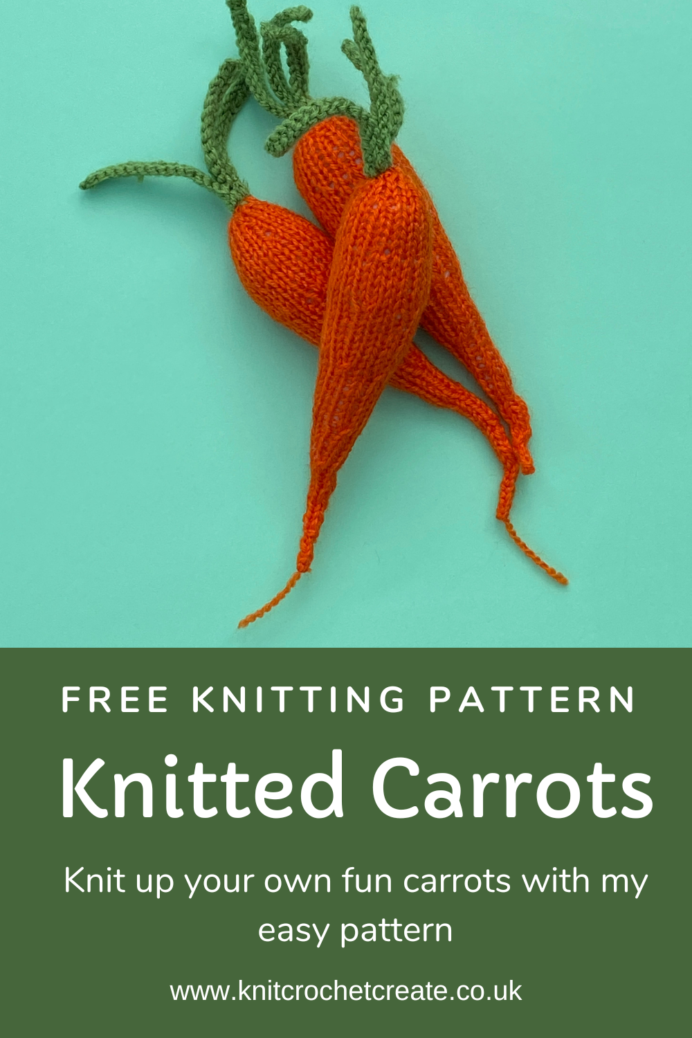 Free Carrot Knitting Pattern