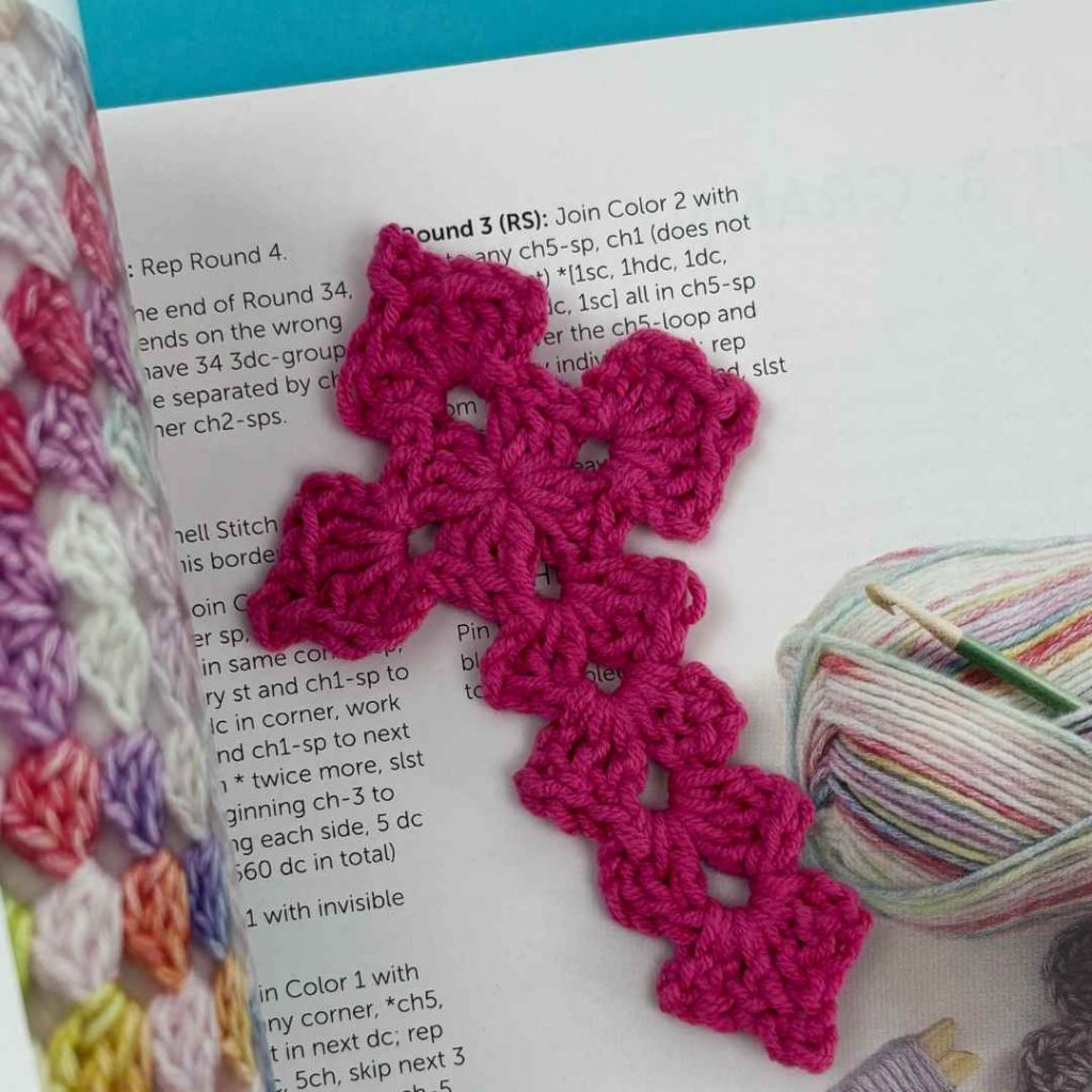 Crochet Cross Bookmark Free Pattern