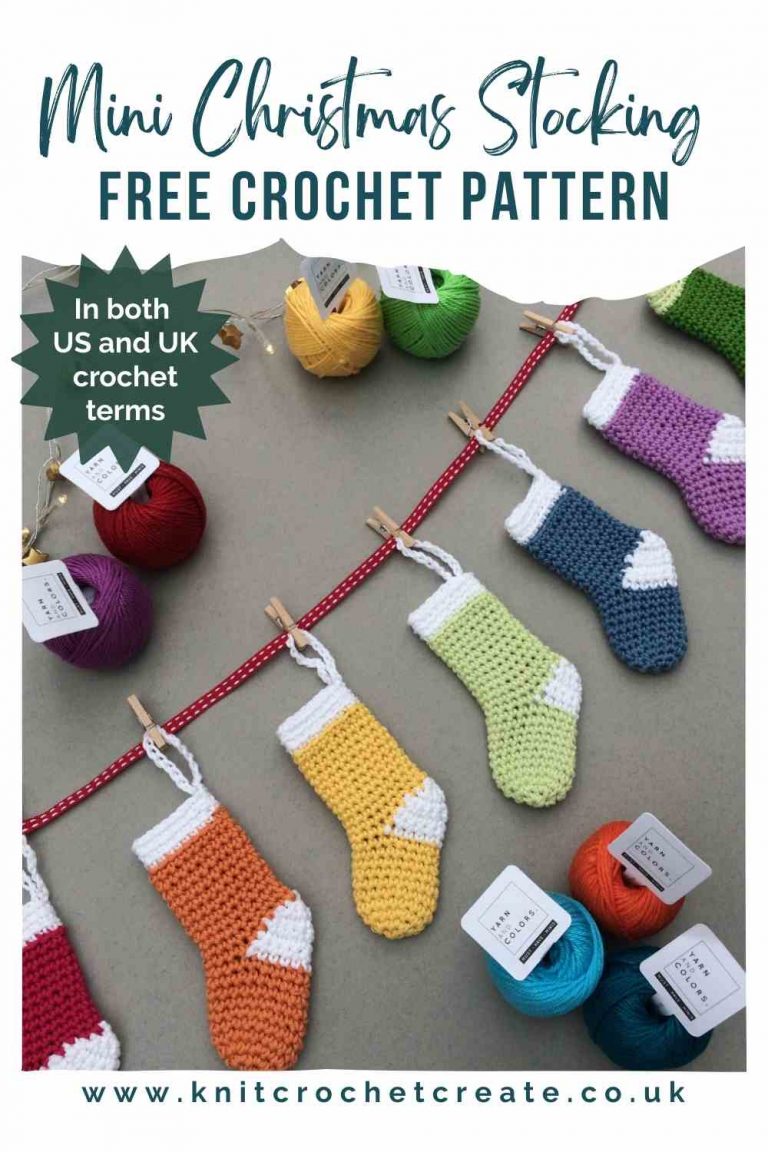 Mini Stocking Crochet Pattern - Free - Knit Crochet Create