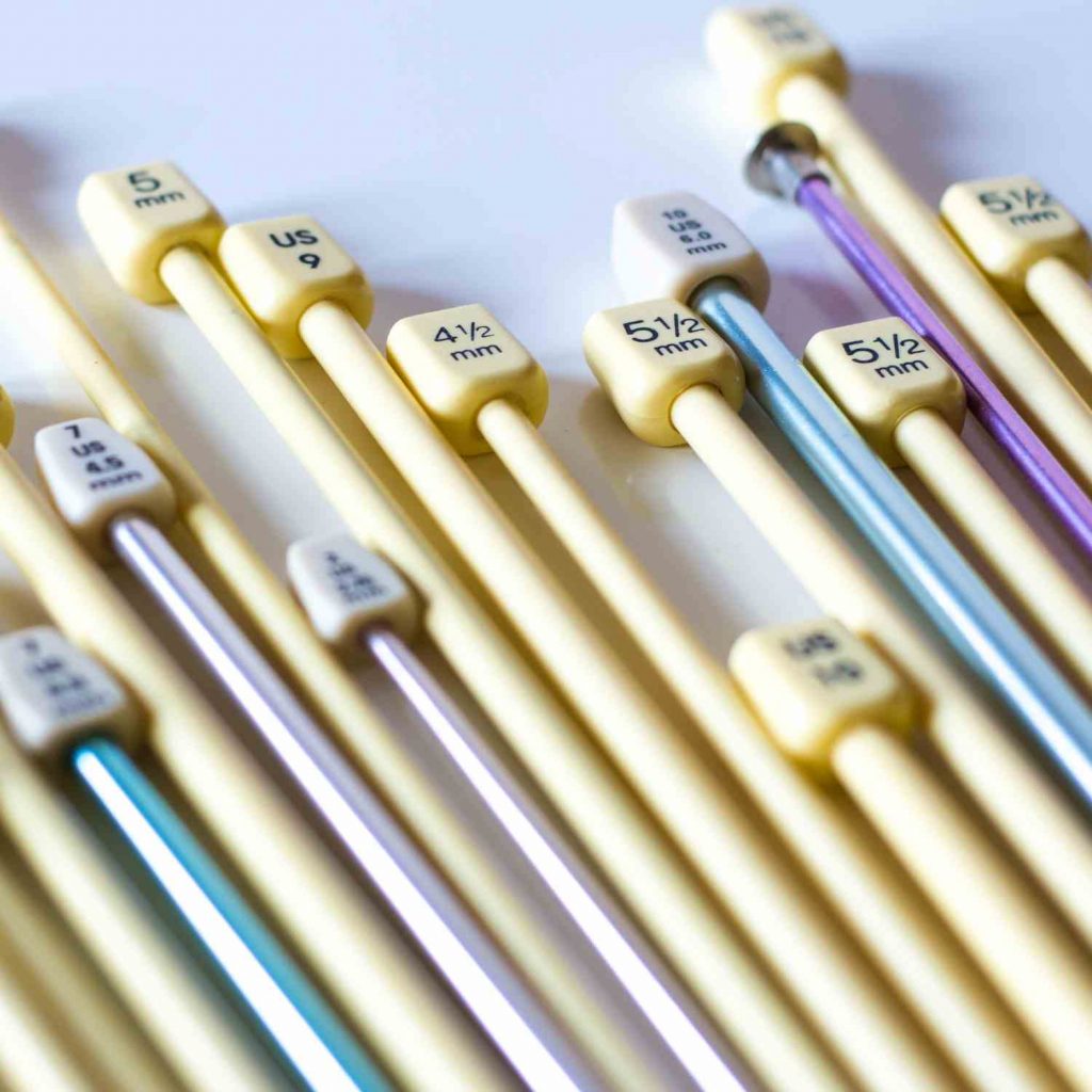 Knitting Needle Size Chart and Guide